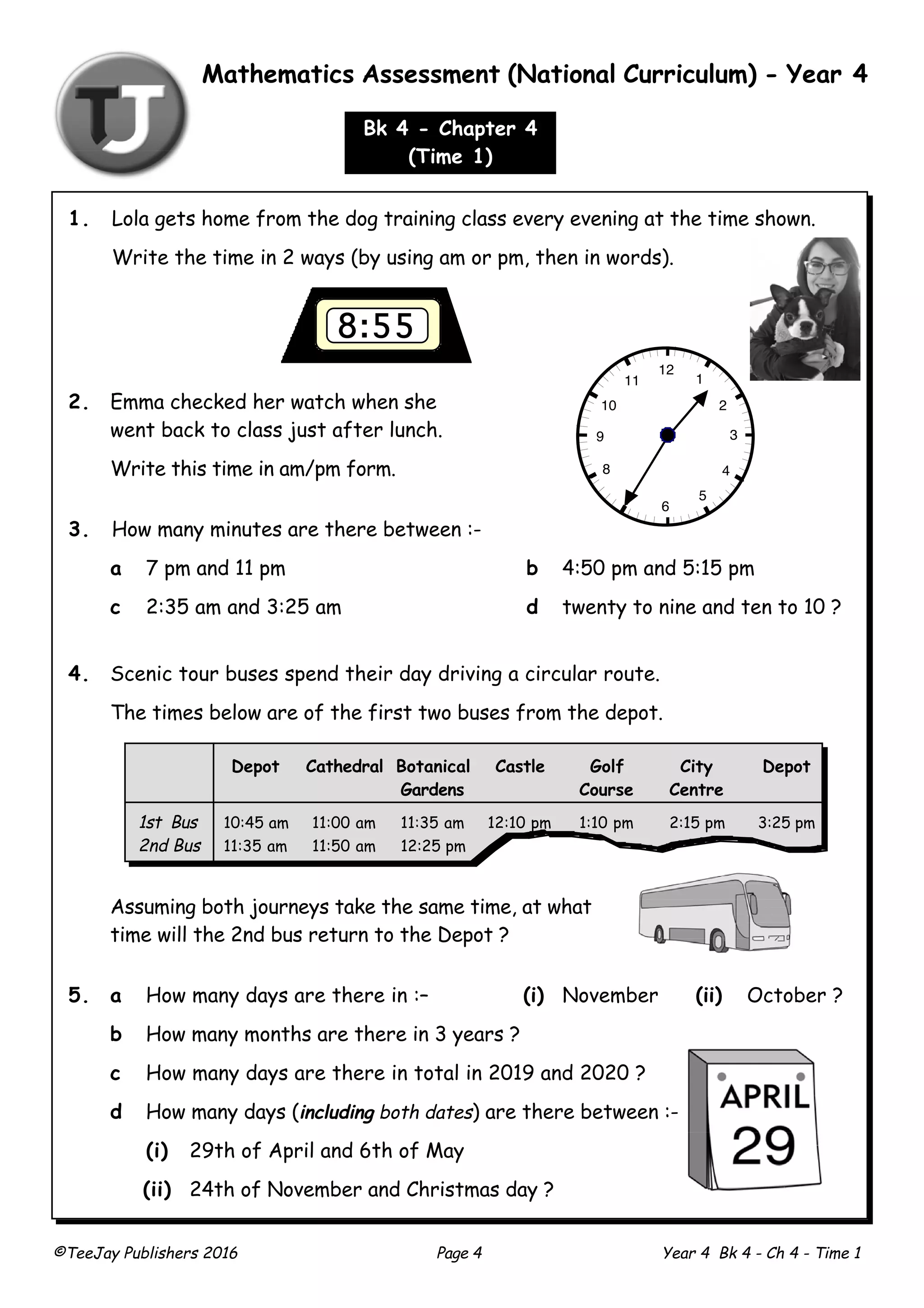 Australian Year 4 Assessment Sample | PDF