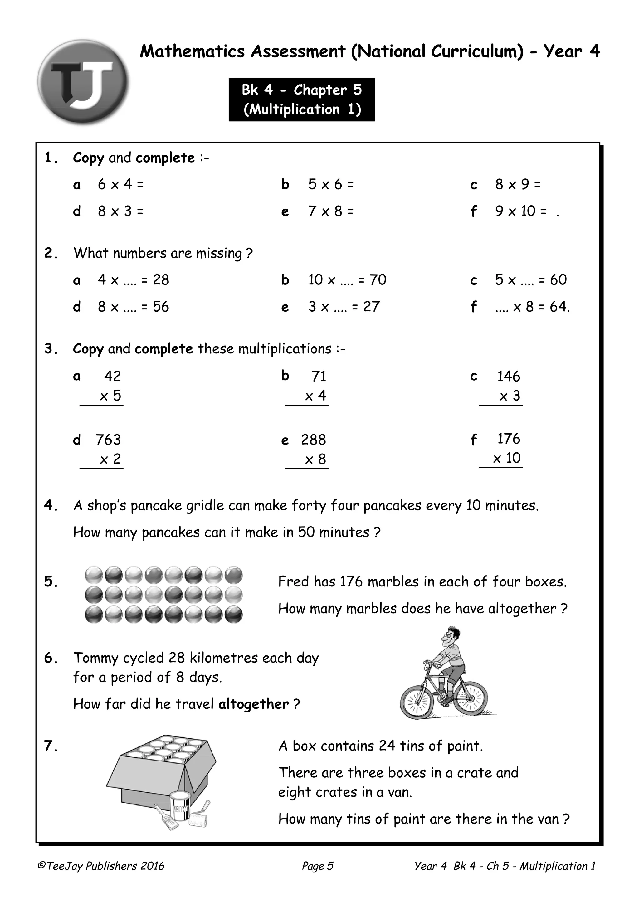 Australian Year 4 Assessment Sample | PDF