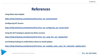 Auto Update(AUT) - HCL Notes | PDF