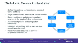 Agile Test Data Automation with CA Automic Service Orchestration and CA ...