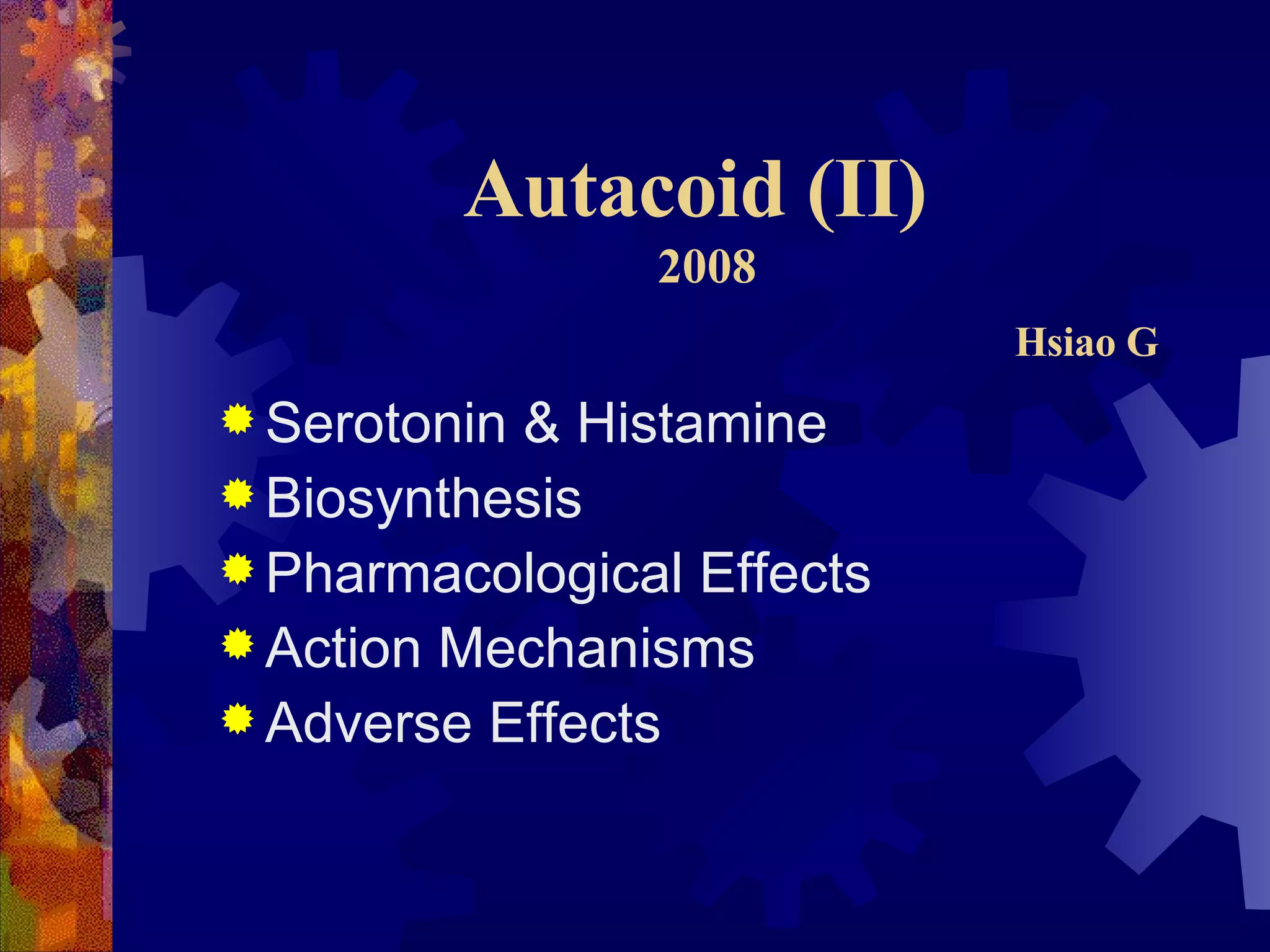 Autac5hthistamine | PPT