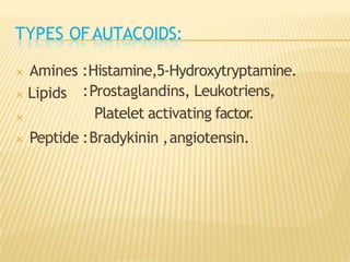 Autacoids ppt | PPT