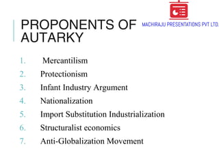 Autarky : Proponents, Opponents & Examples | PPT