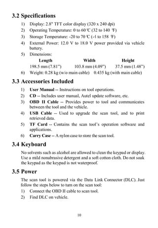 Autel Diaglink User Manual | PDF