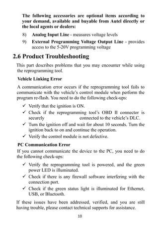 Autel j2534 maxiflash pro for maxisys ms908 manual | PDF | Computer Peripherals | Computing