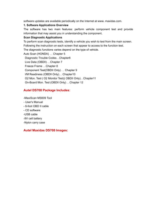 Autel maxidas ds708 update | PDF