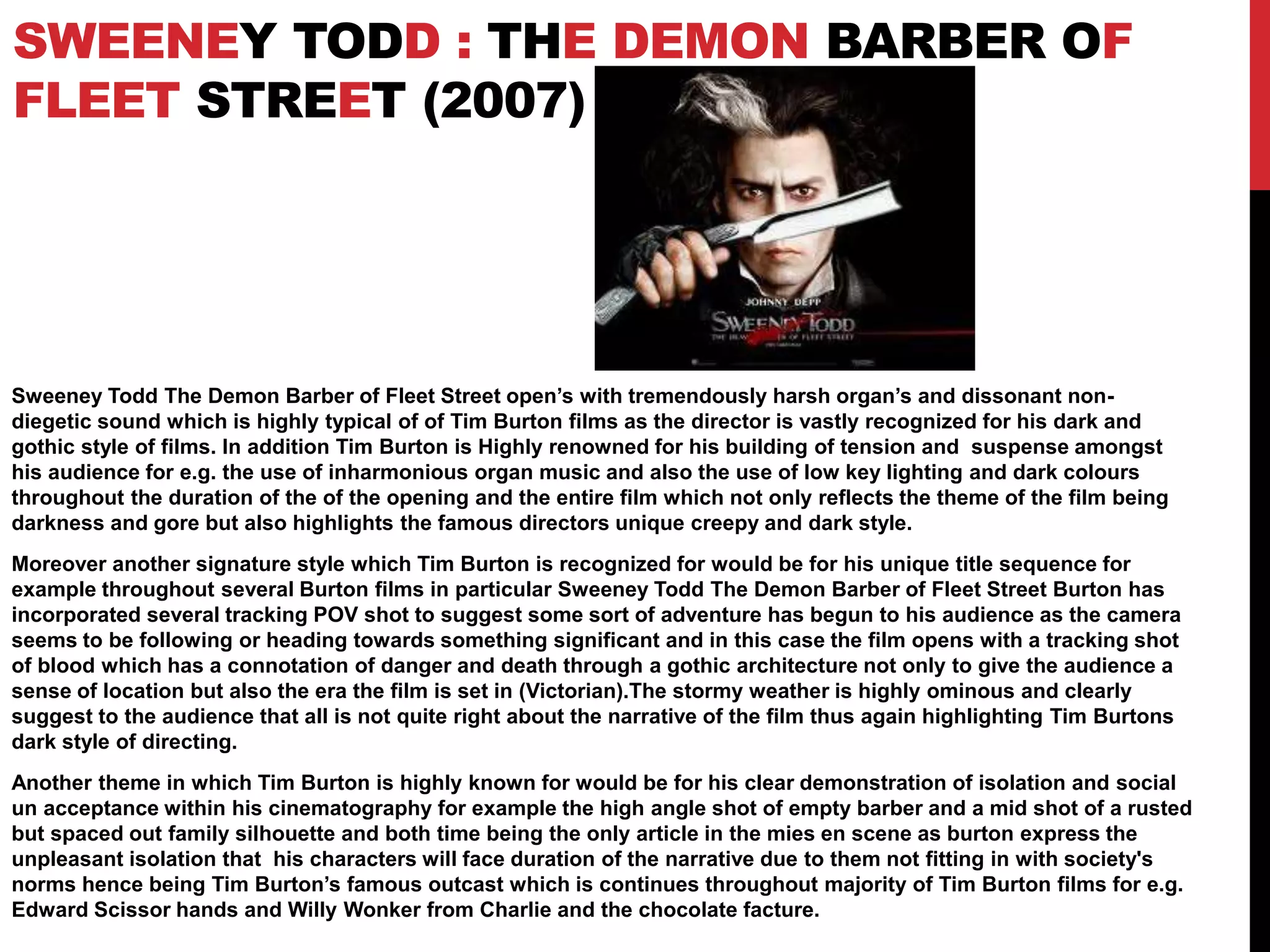 Auter studys Tim Burton | PPTX