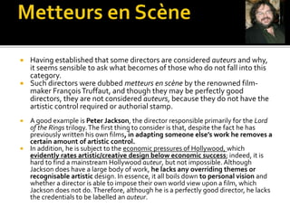 Auteur theory | PPTX