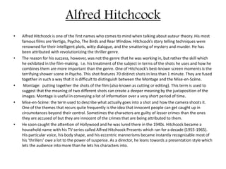 Auteur theory | PPTX