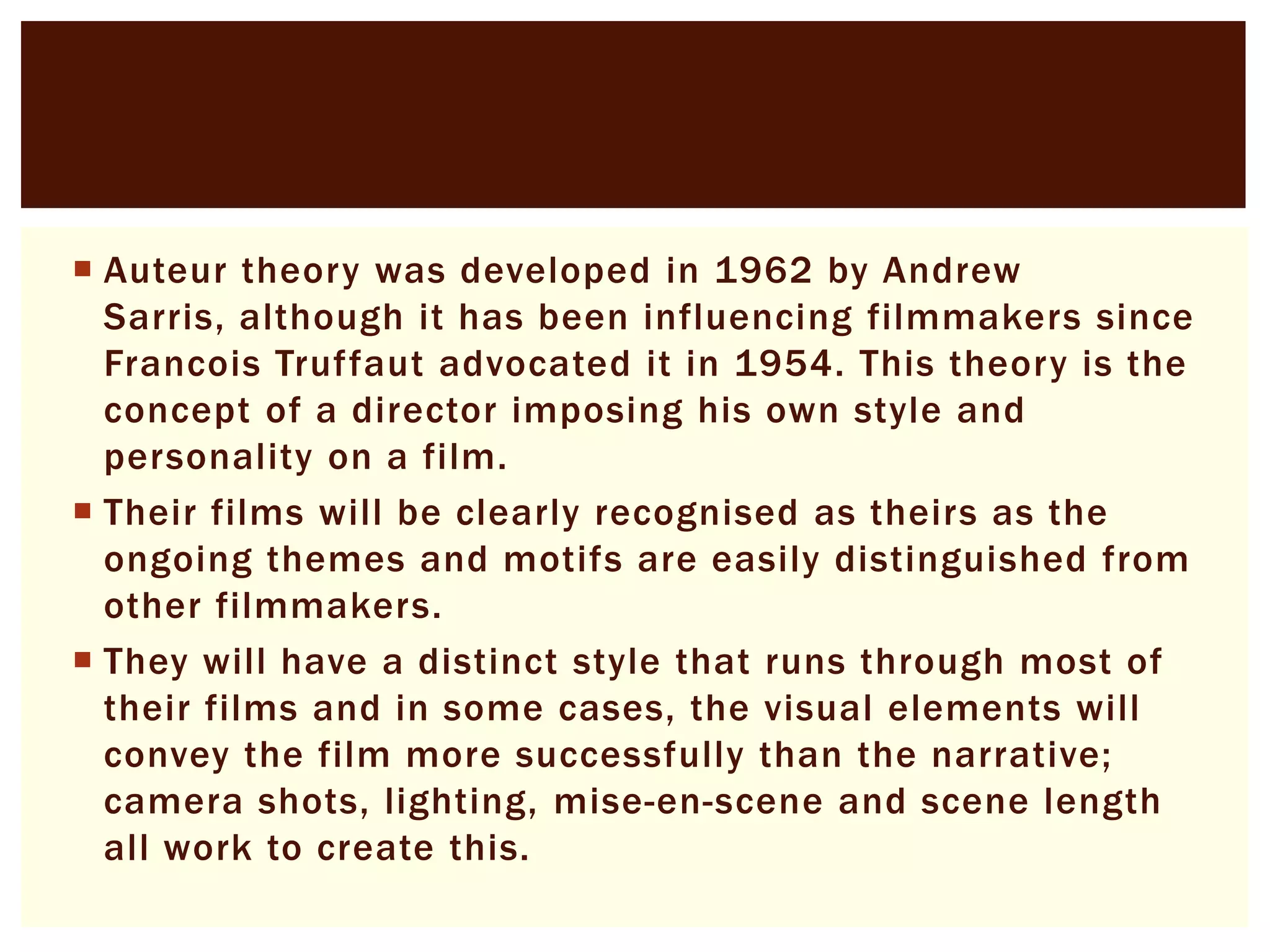 Auteur Theory | PPT