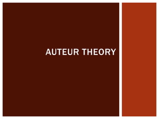 Auteur Theory | PPT