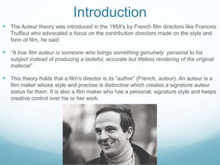 Auteur Theory | PPTX