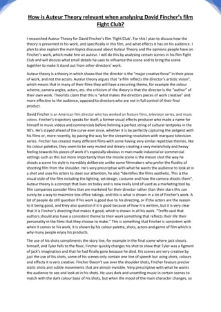 Auteur Theory Essay.docx