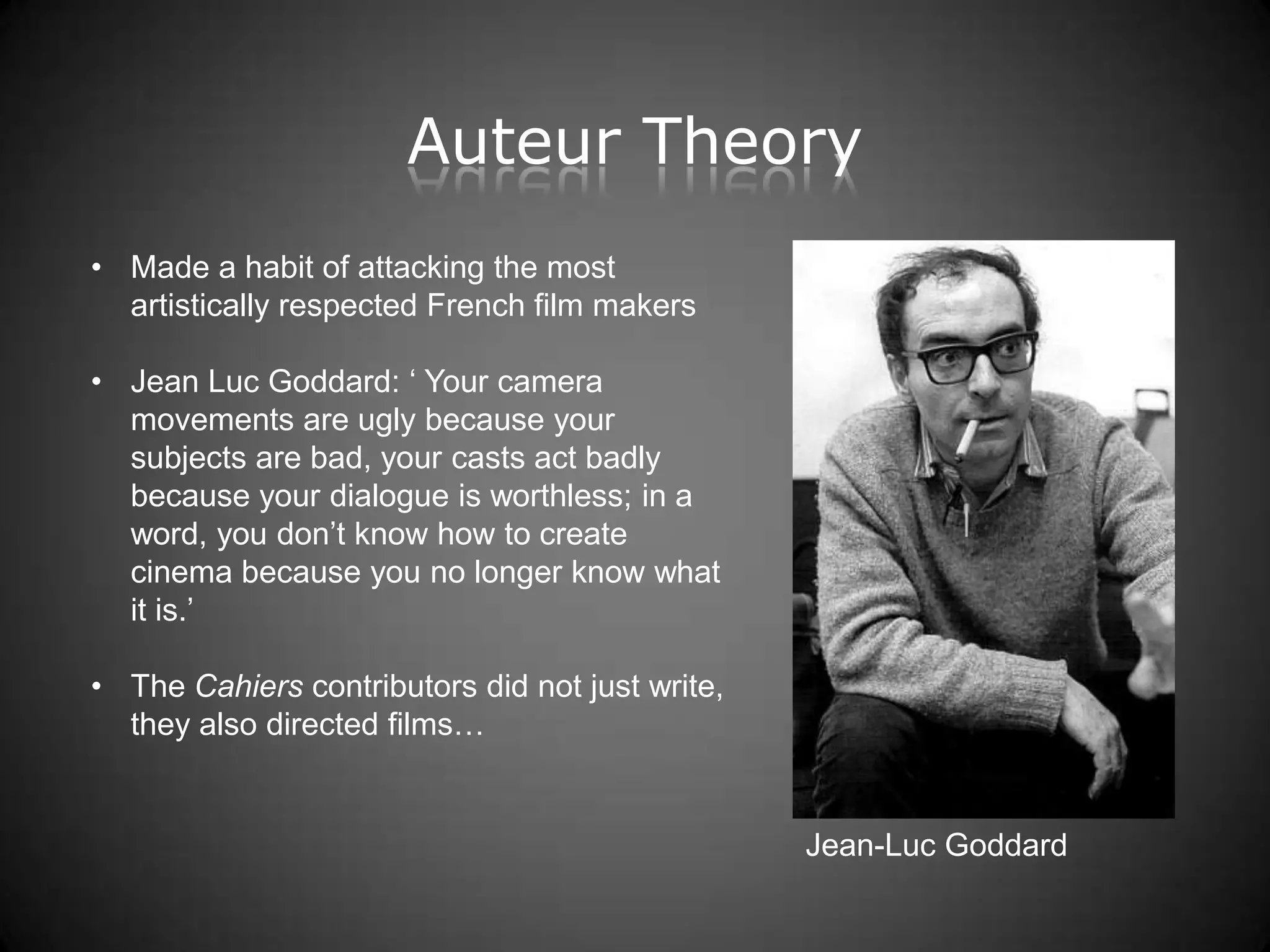 Auteur Theory (TV Y1) | PPTX