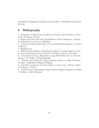 Application of pattern recognition techniques in banknote ...