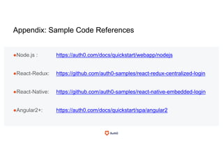 Auth0 node fest2017-workshop | PDF