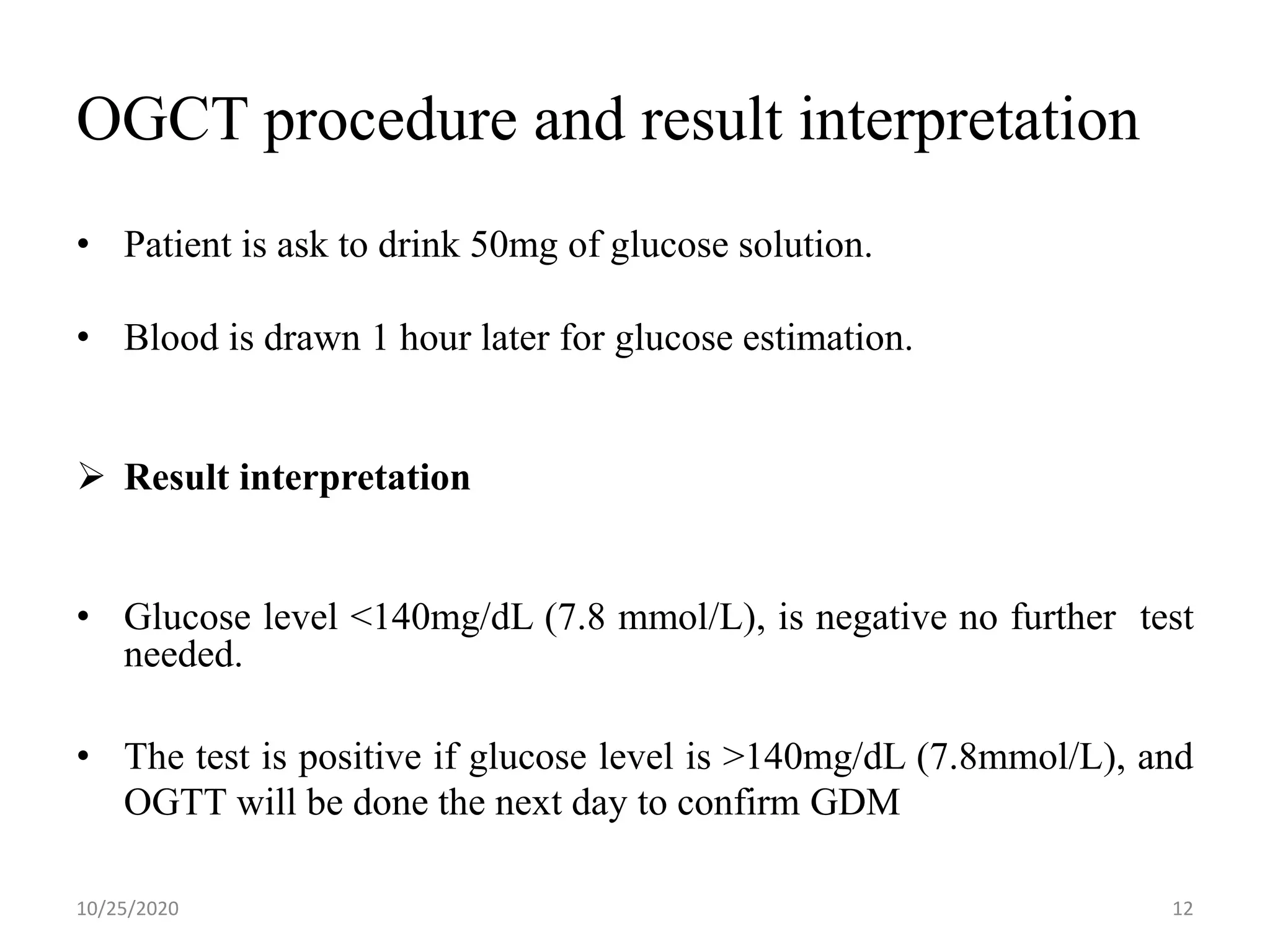 Differences between Oral glucose tolerance test and Oral glucose ...