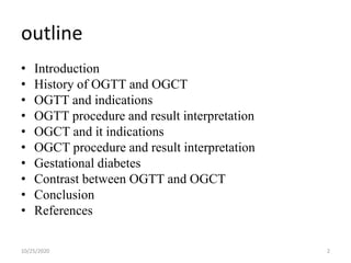 Differences between Oral glucose tolerance test and Oral glucose ...