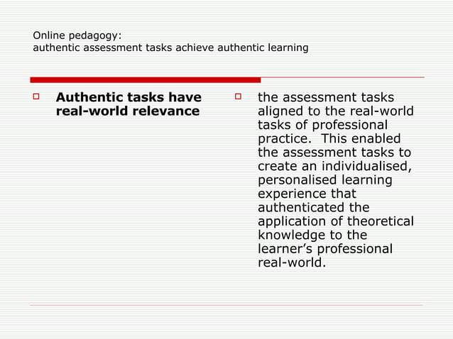 Authentic Assessment | PPT