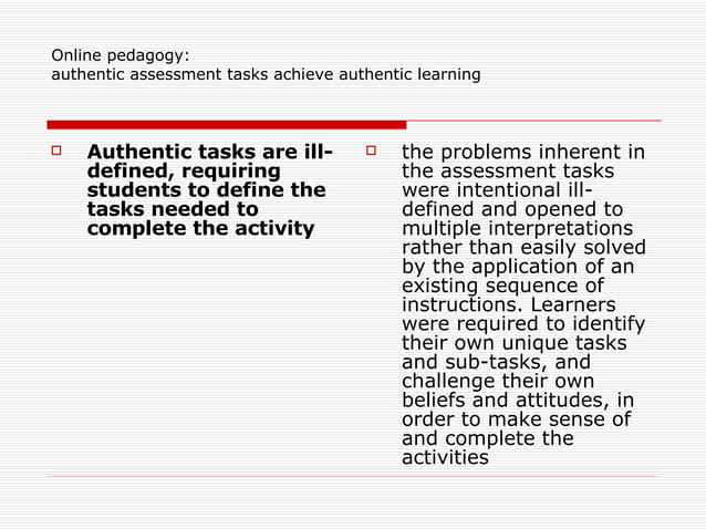 Authentic Assessment | PPT
