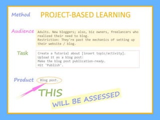 Project-Based Learning (PBL): Fictional Learning Scenario | PPT