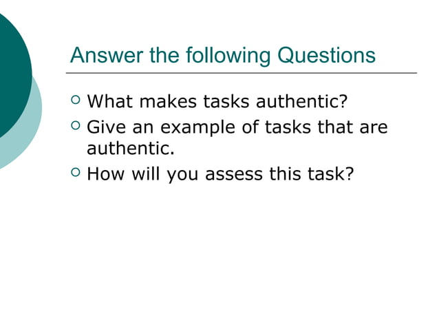 Authentic based assessment | PPT