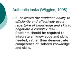 Authentic based assessment | PPT