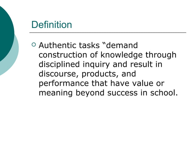 Authentic based assessment | PPT