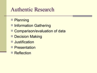 Authentic Research | PPT