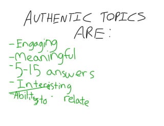 Authentic Topics | PDF