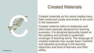 Authentic and Created Materials.pptx