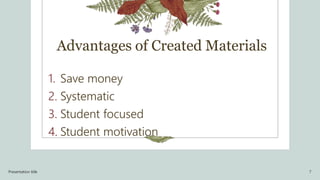 Authentic and Created Materials.pptx