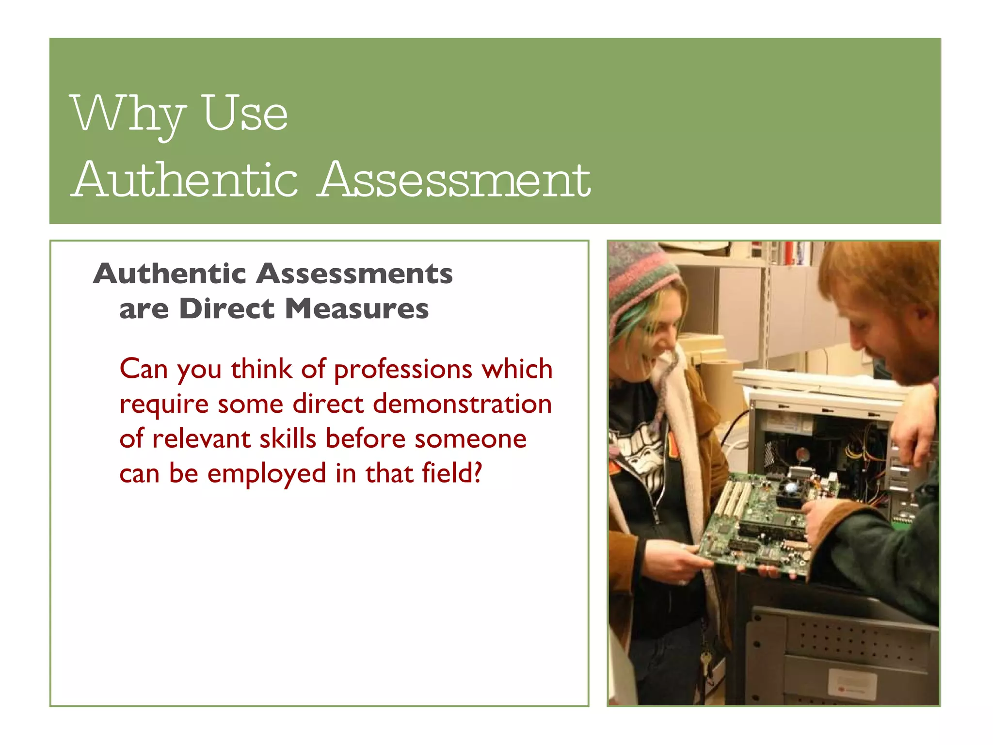 Authentic Assessment | PPT