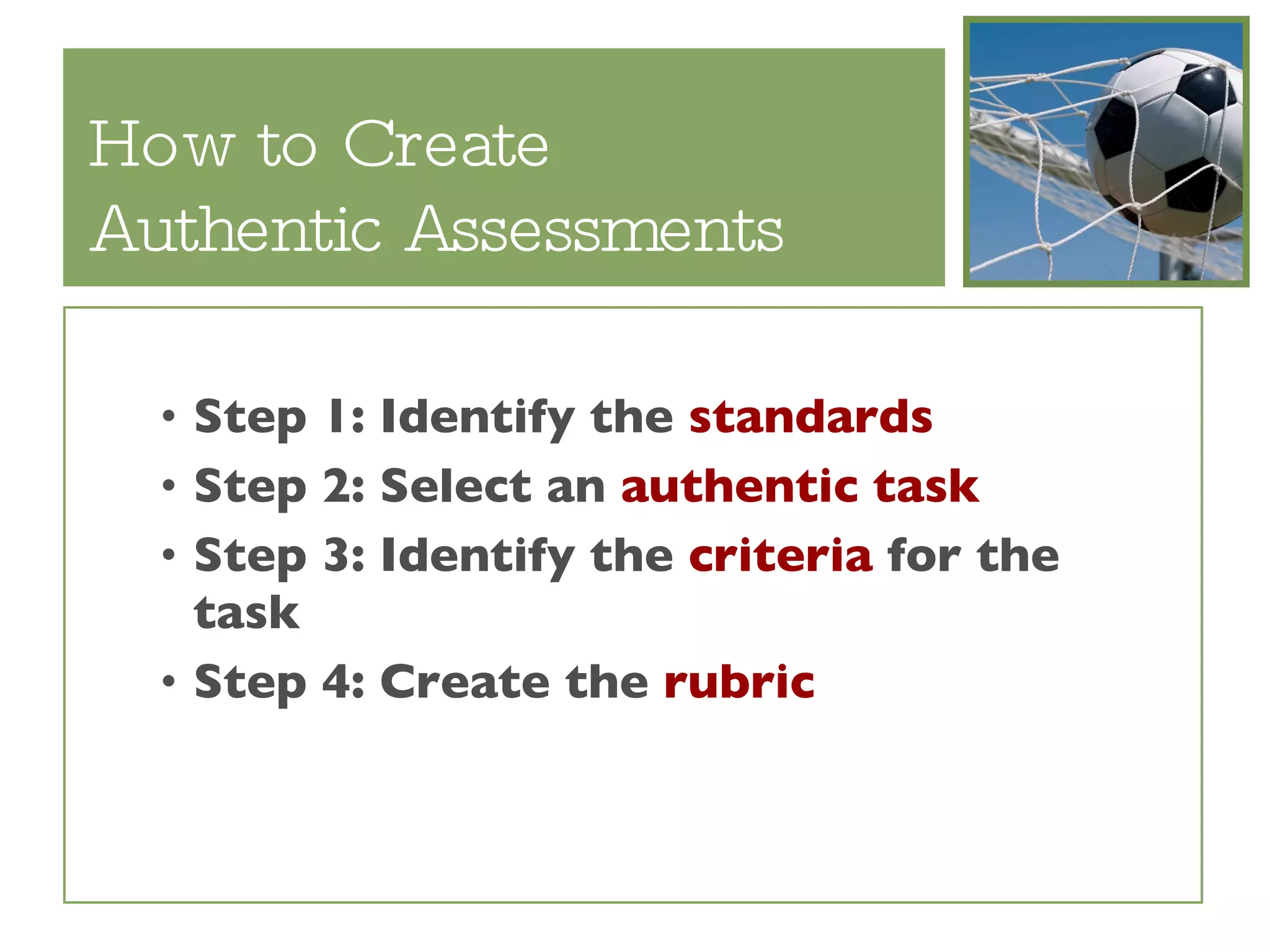 Authentic Assessment | PPT