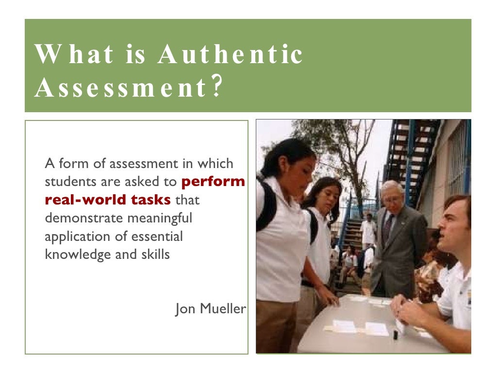Authentic Assessment authentic-assessment