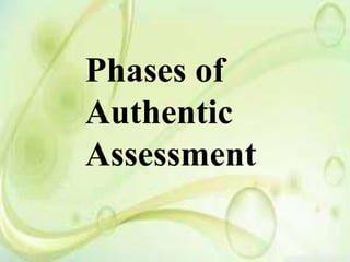 Chapter 2- Authentic assessment | PPTX
