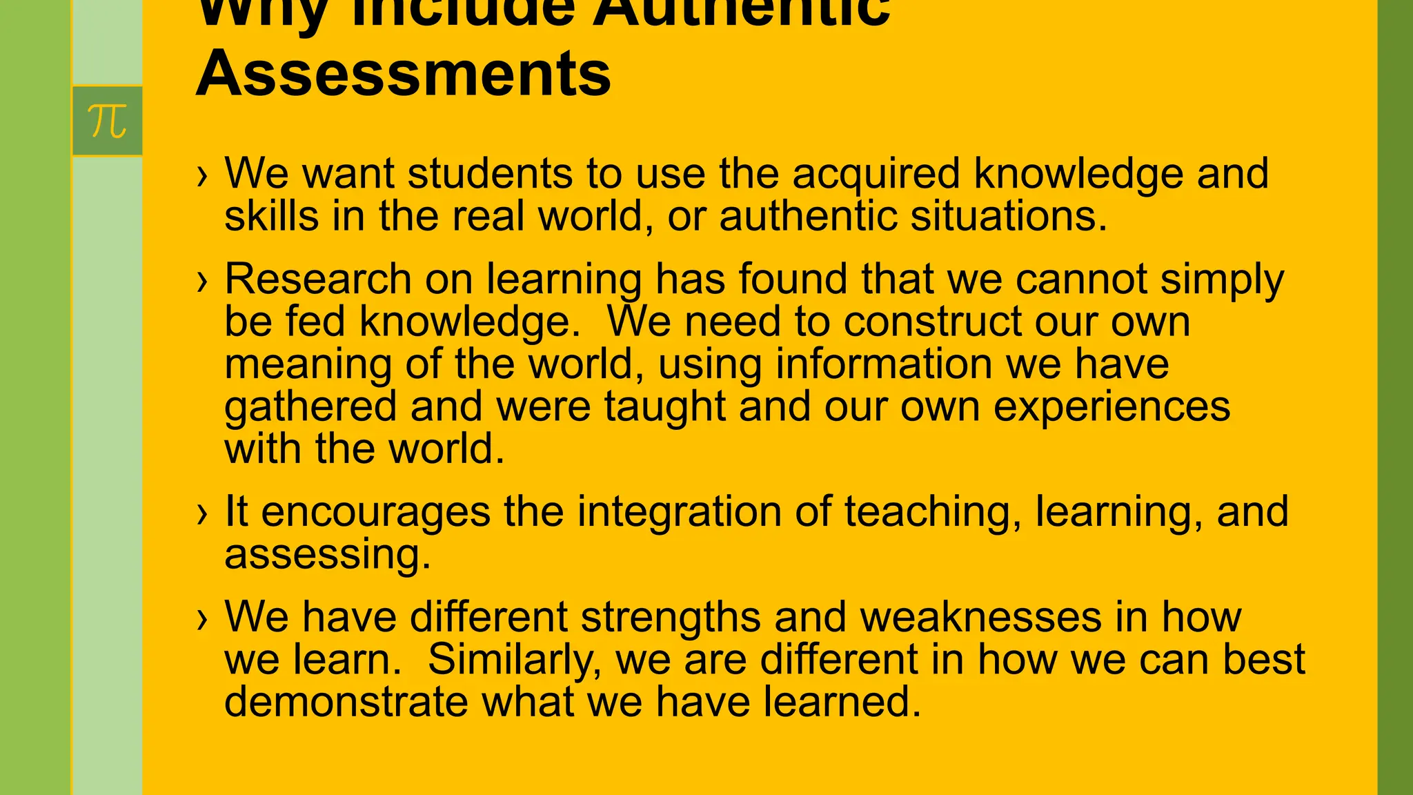 Authentic assessments methods in math.ppt