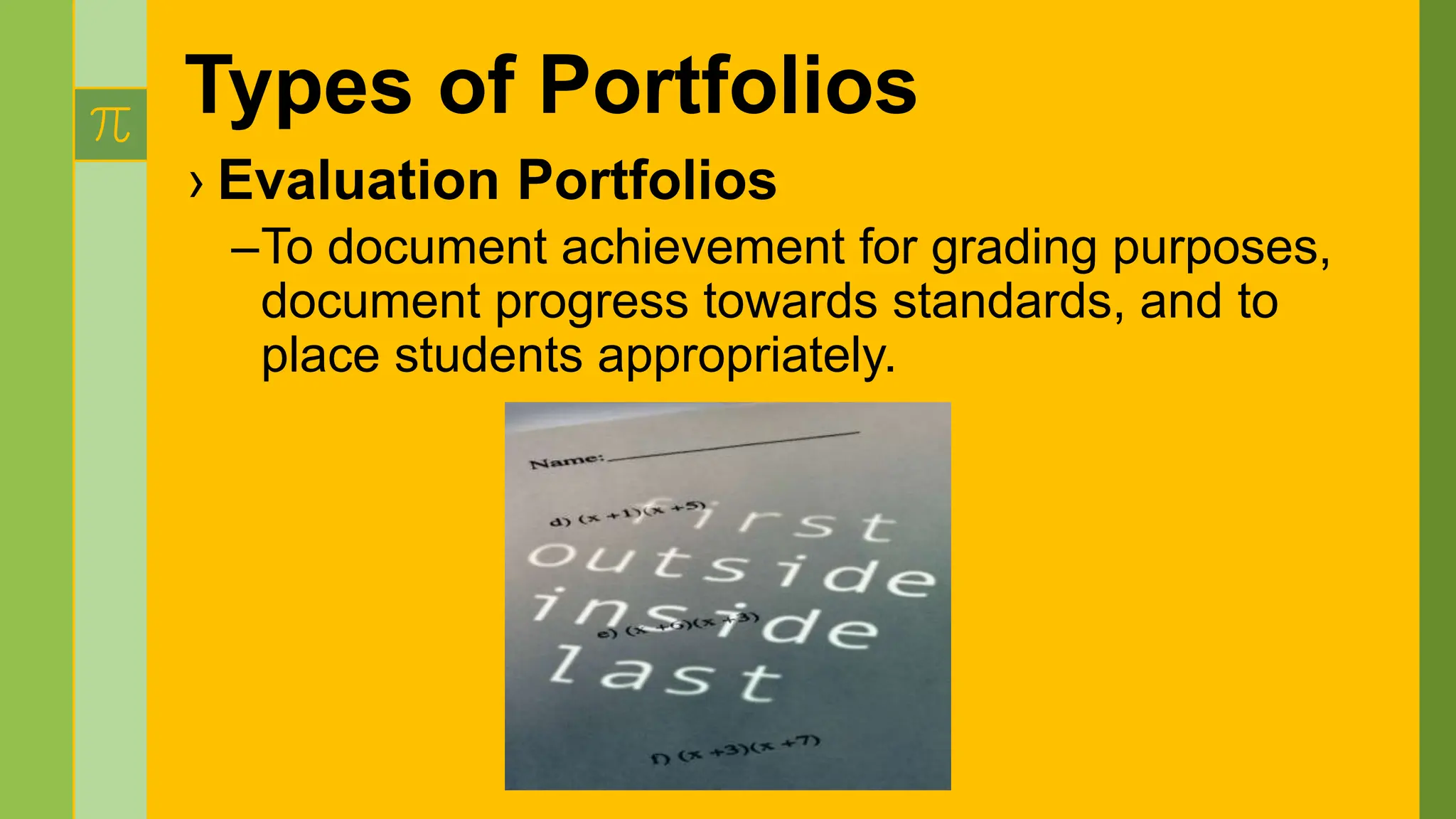 Authentic assessments methods in math.ppt