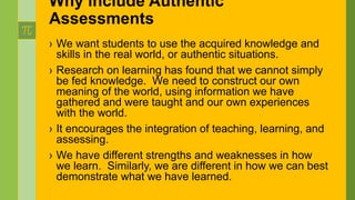 Authentic assessments methods in math.ppt