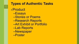 Authentic assessments methods in math.ppt