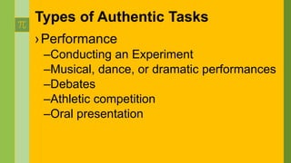 Authentic assessments methods in math.ppt