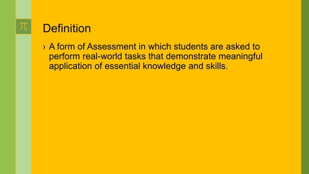 Authentic assessments methods in math.ppt