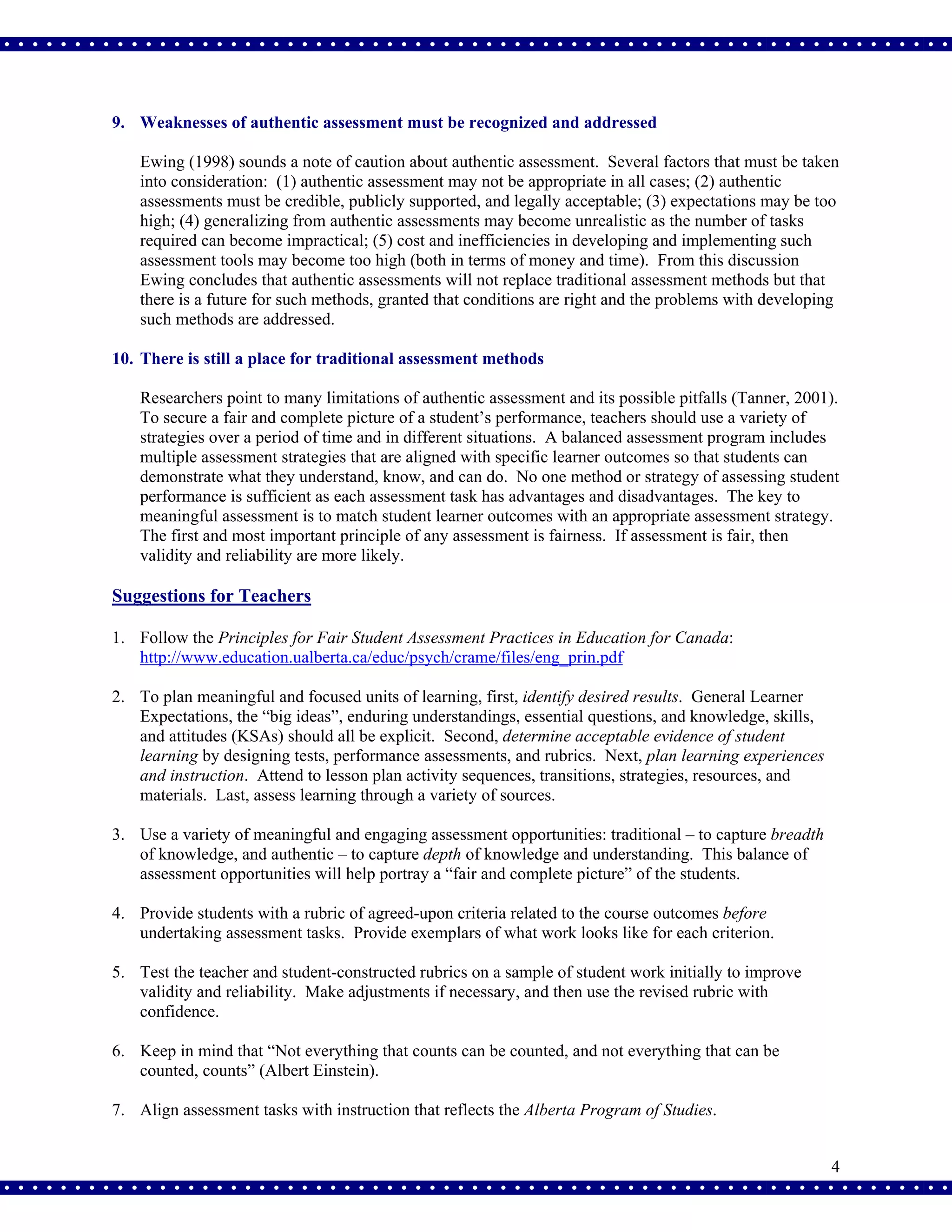 Authentic assessment 2 ppt | PDF