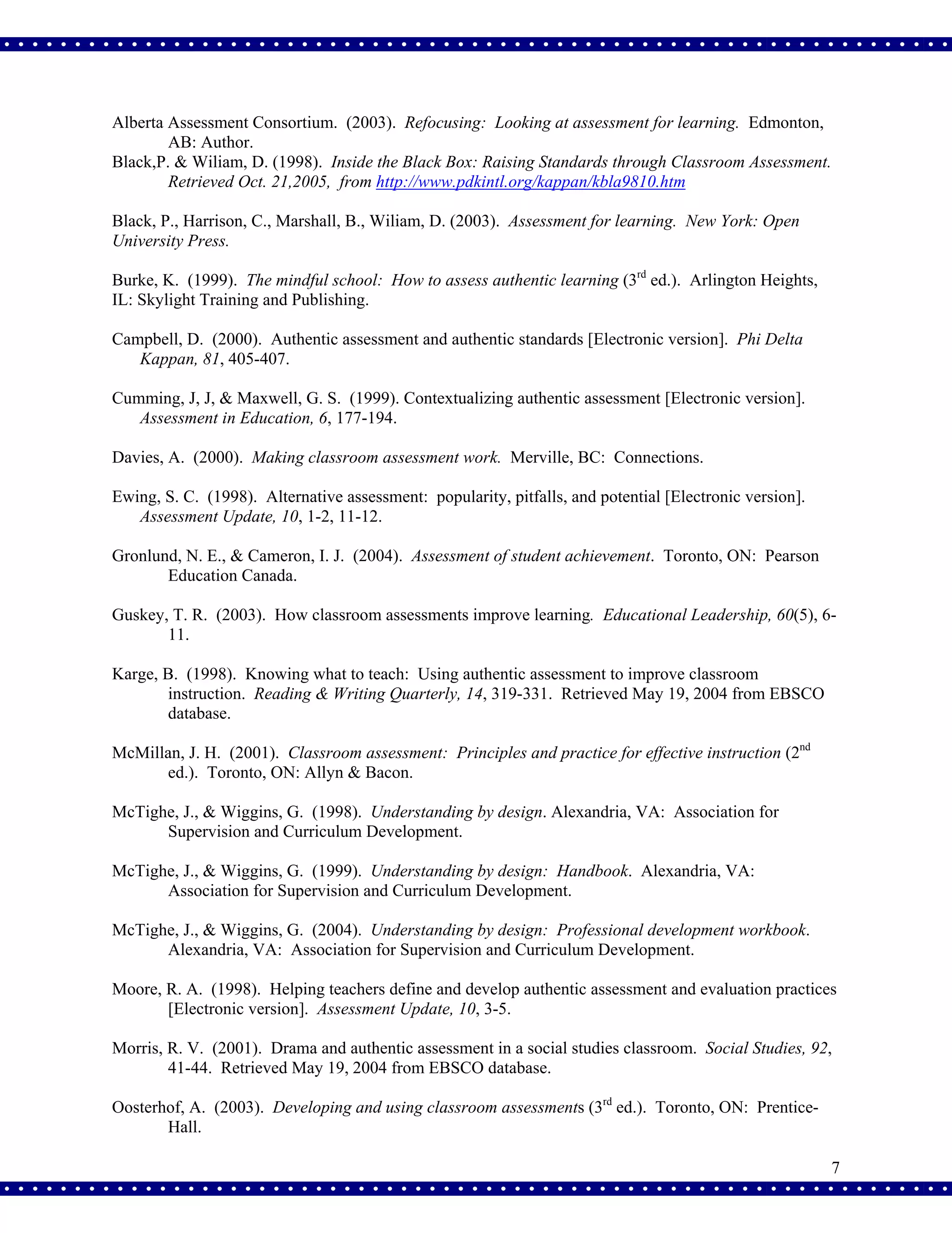 Authentic assessment 2 ppt | PDF