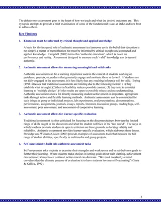 Authentic assessment 2 ppt | PDF