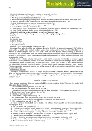 Authentic Assessment Evaluating The Saudi EFL Tertiary Examination ...