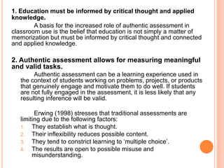 Authentic assessment let's do it! | PPTX