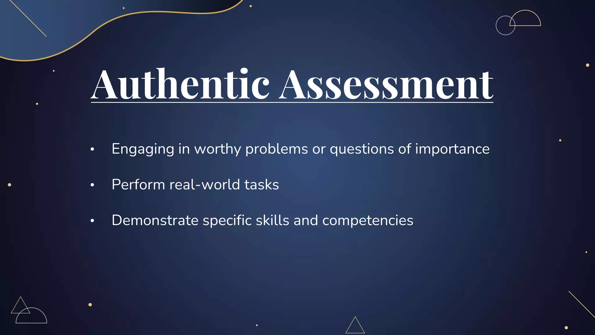 Authentic Assessment | PPTX