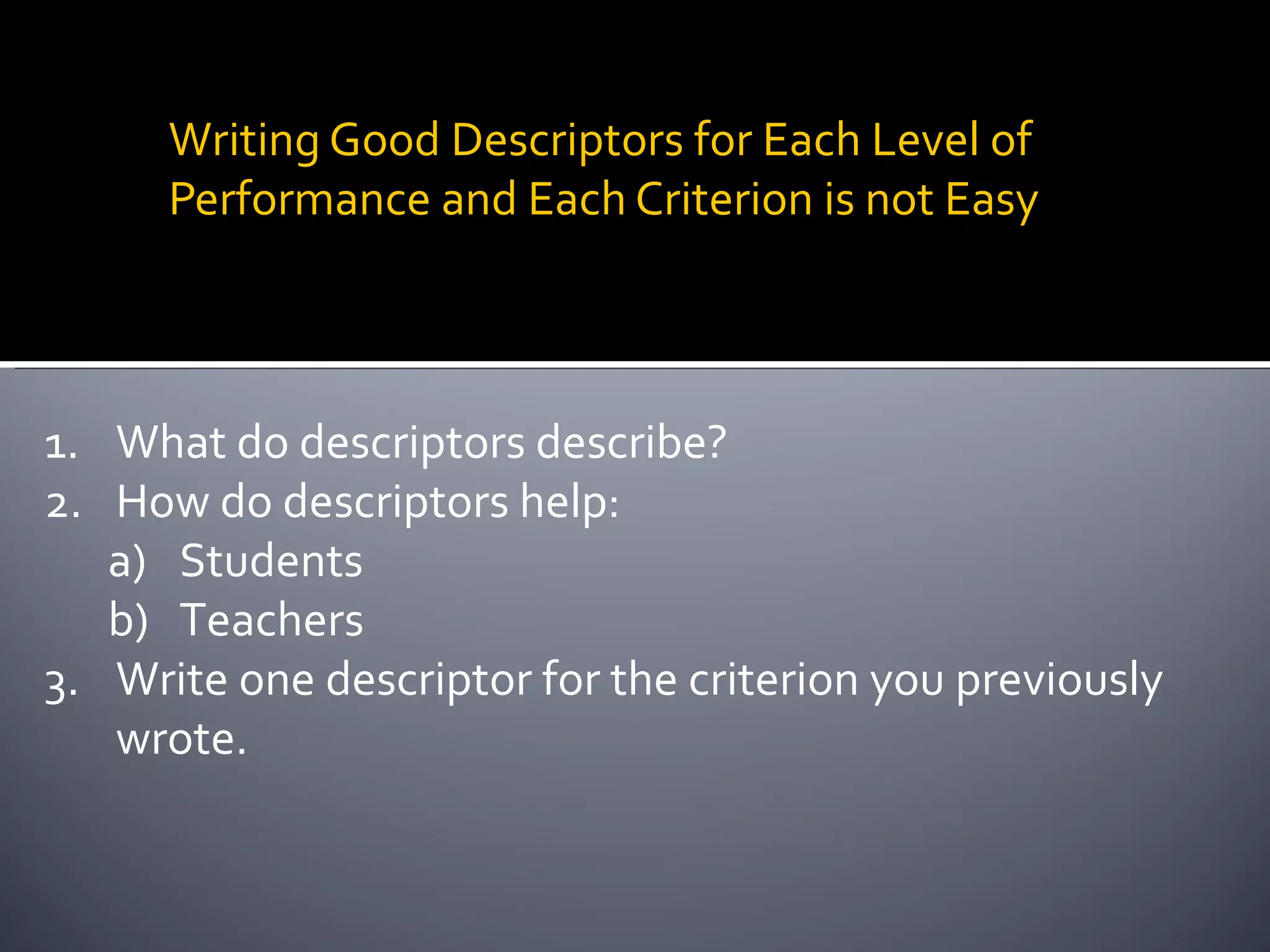 Authentic assessment steps 1 4 | PPT