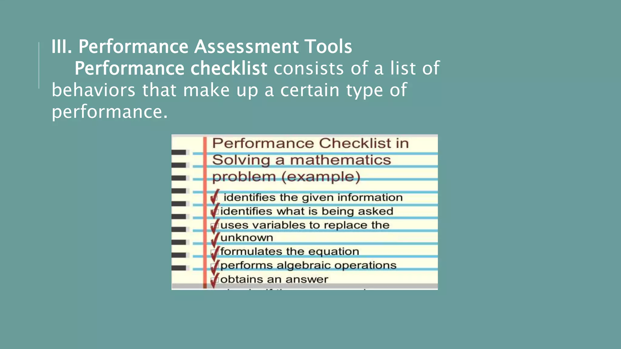 Authentic Assessment Tools | PPTX